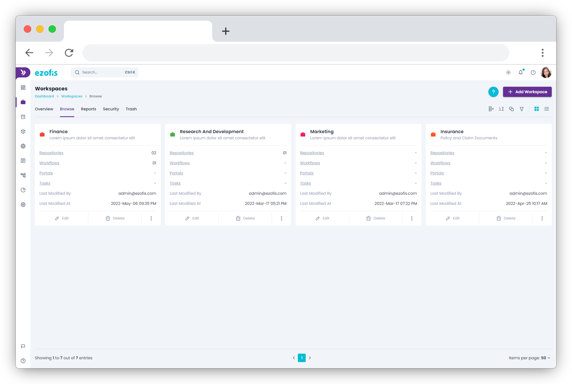 EZOFIS Workflow Overview